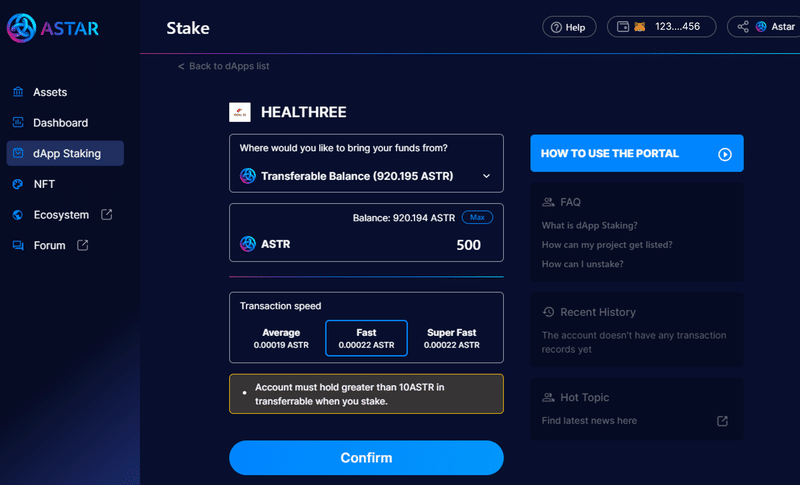 dApp Staking の始め方（EVM Staking編）｜TKLab | tklab.astr
