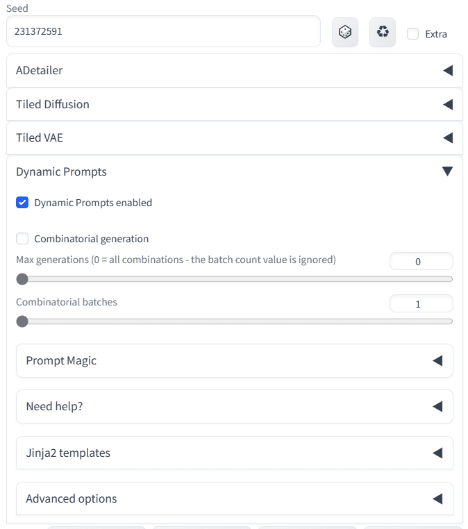 (AIイラスト)設定したランダムなプロンプトを入力する「dynamic prompts」紹介と衣服ファイル配布(stable diffusion)｜キレネ・ブログも活動中です