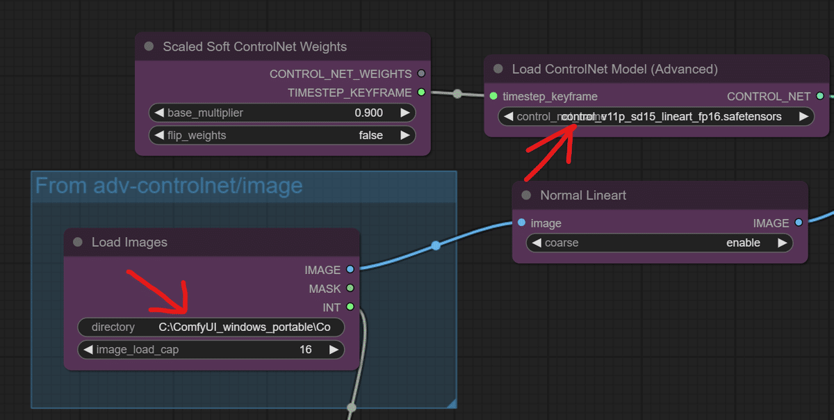 AnimateDiffにComfyUI環境でのControlNetを適応する｜Alone1M