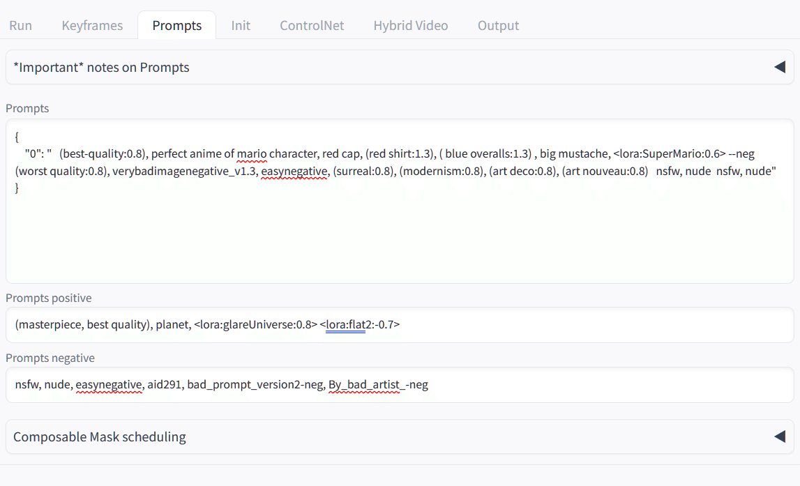 Deforumを使用して、video2video的な方法で一貫性の高いアニメーションを作成する設定の紹介(Stable diffusion Web UI Automatic 1111 ...