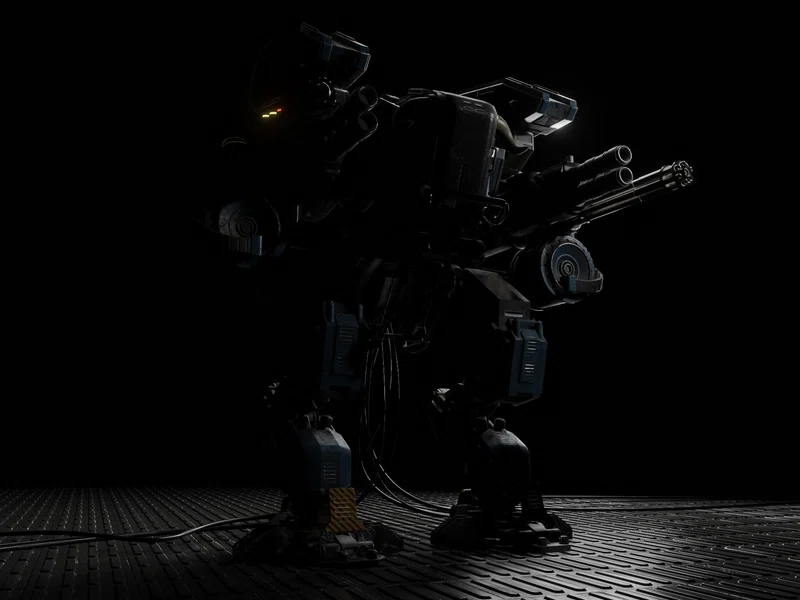 Mech design in Blender 3D & Substance Painter｜alex