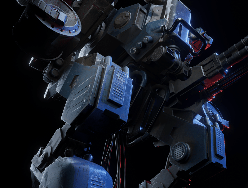 Mech design in Blender 3D & Substance Painter｜alex