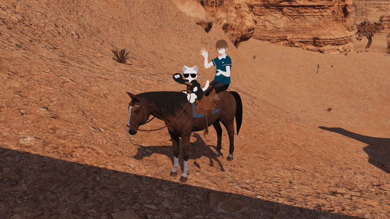 VRChat World体験:「Horse Canyon」アメリカ西部開拓時代を追体験｜SUSABI