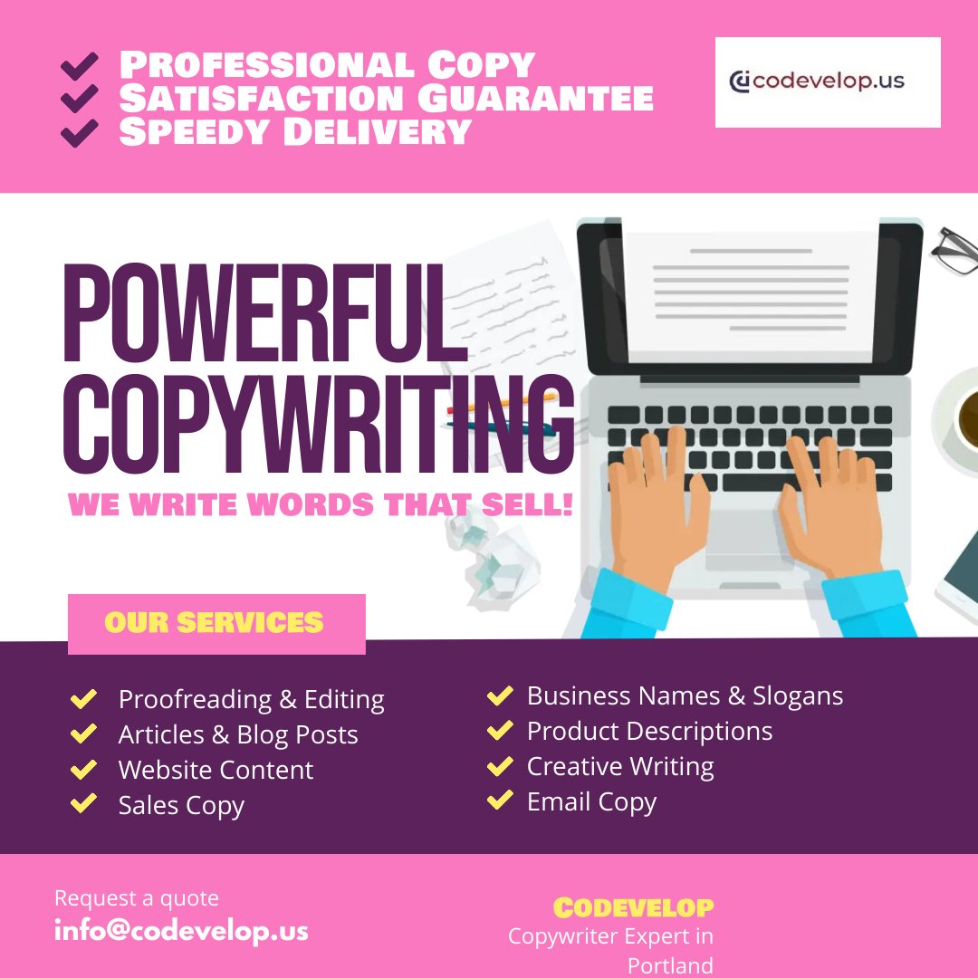 Powerful Copywriting services｜Codevelop