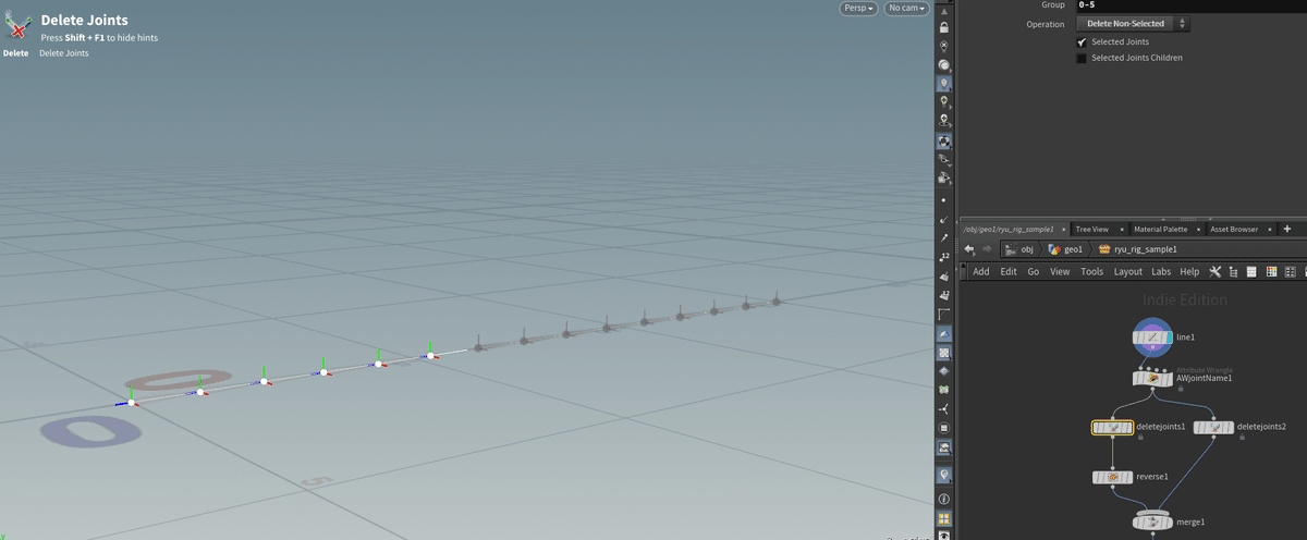 Houdini Rigging 3 CurveIKで龍を作成｜ゴジモ