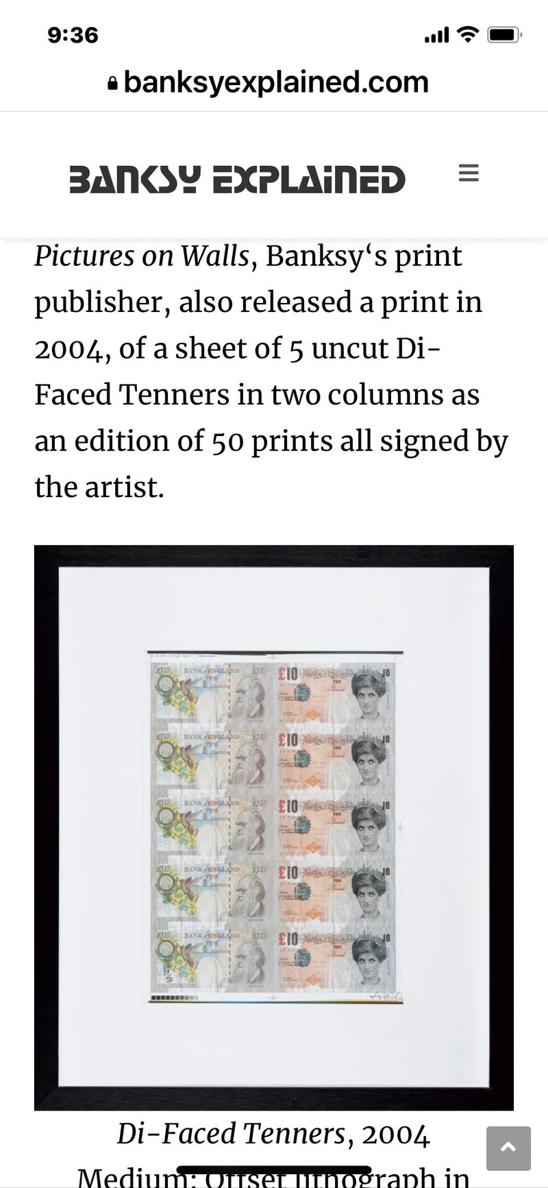 The note is printed with inks on paper that are nearly identical to ...