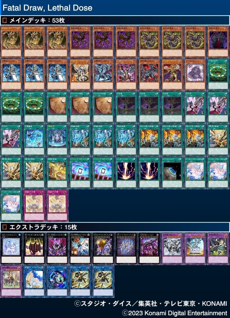 【遊戯王】そのドロー、致死量につき。 「Fatal Draw, Lethal Dose」【デッキ紹介】｜ド近眼宮殿