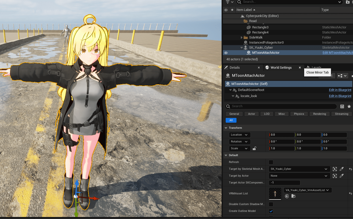【UE】UE5でVRoidのキャラクターを動かす手順を紹介！！｜オレンジ