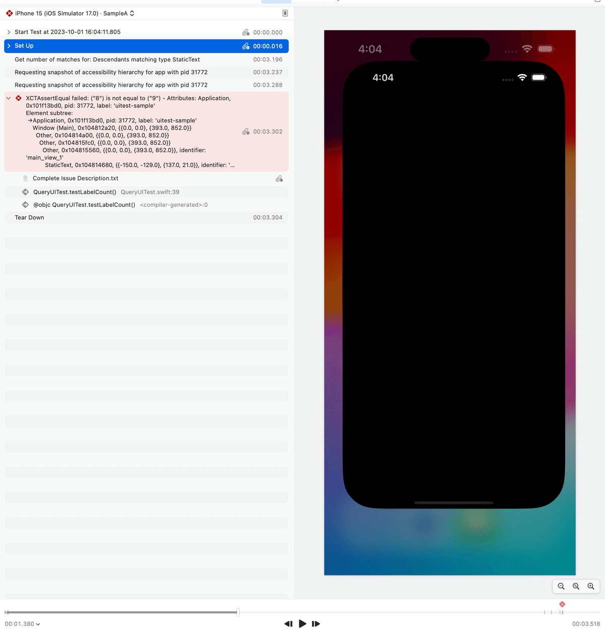 Xcode 15の「Testing」「UI Testing」の紹介｜tarappo
