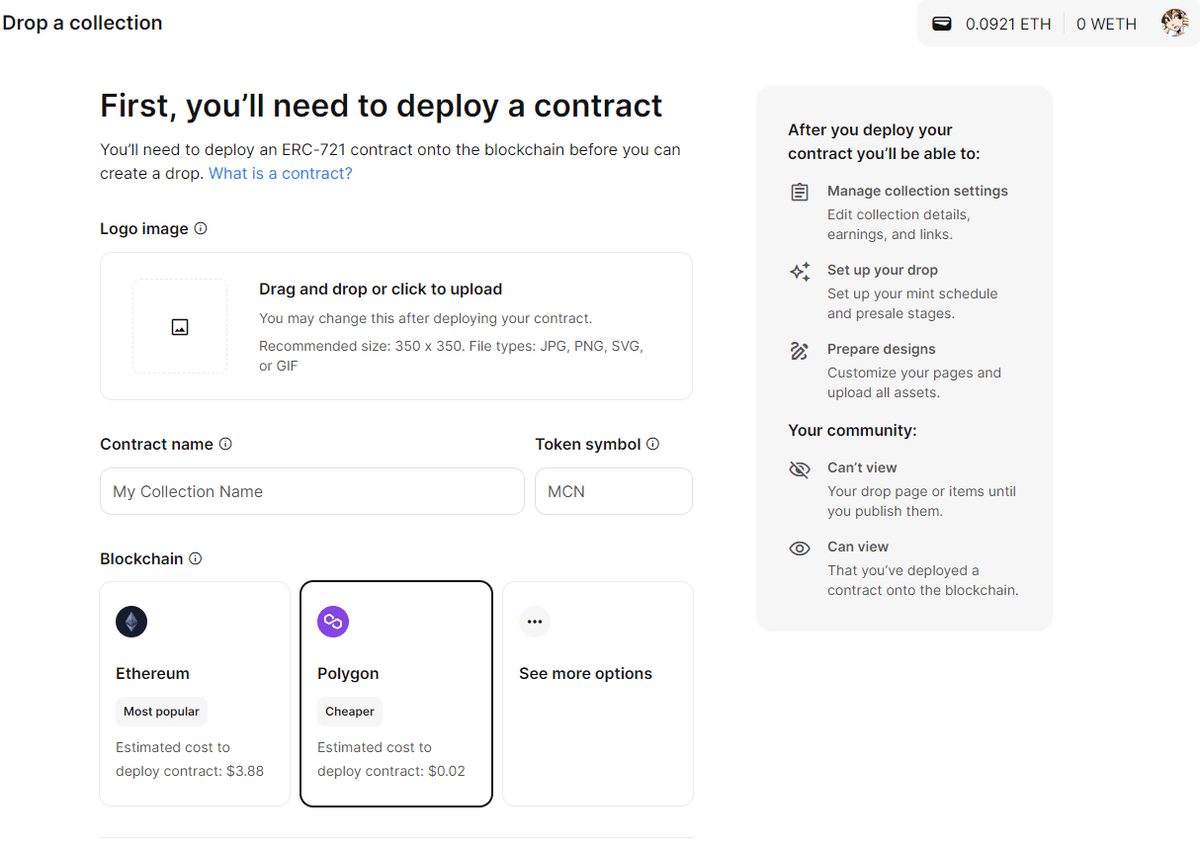 OpenSea Studio の オープンエディションDROP 作ってみた｜さいしち
