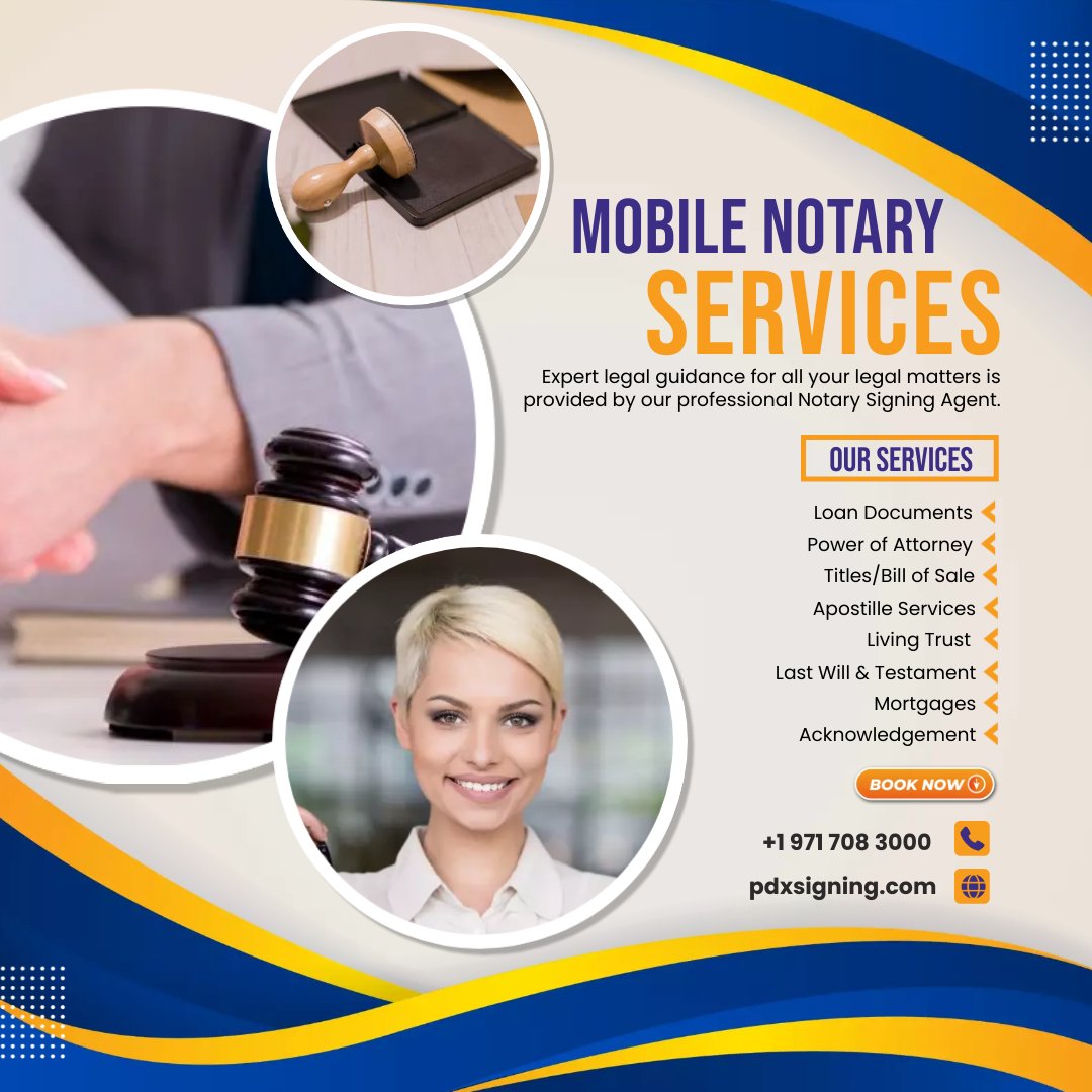Professional mobile notary service｜pdxsigning