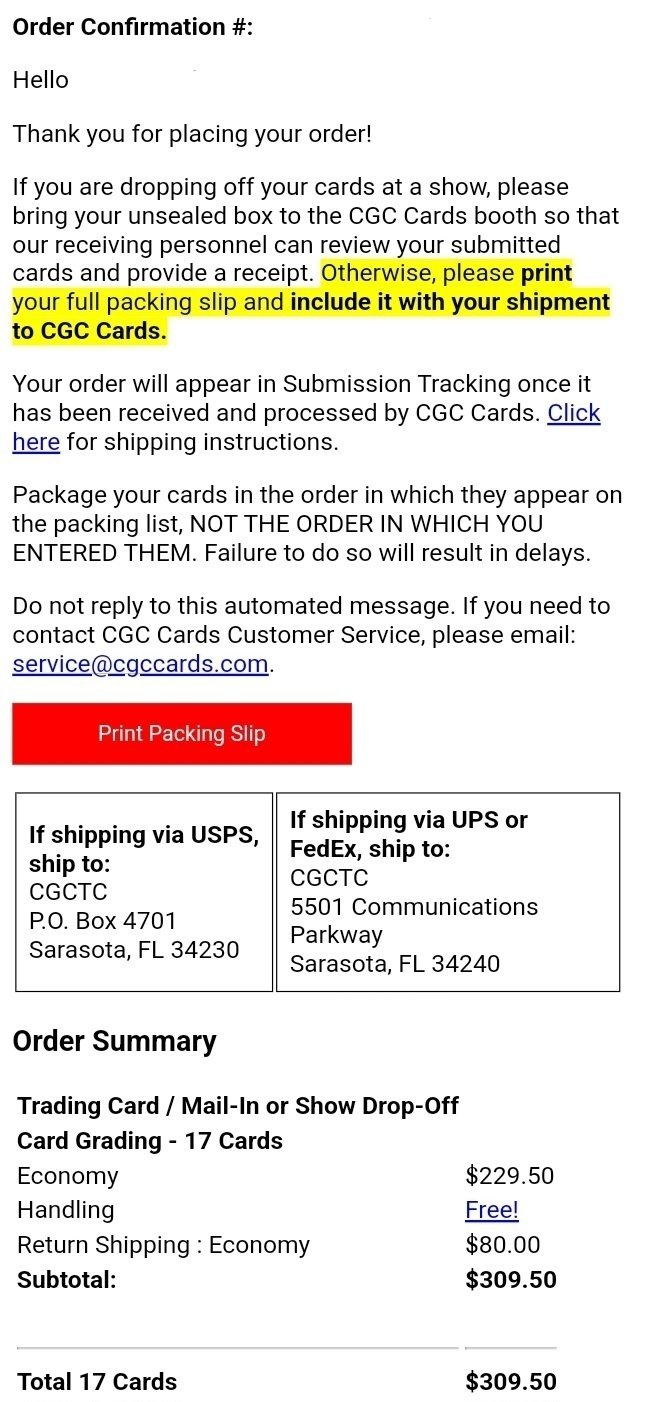 【CGC鑑定】CGCに直接提出する方法｜モル～noteのすがた～