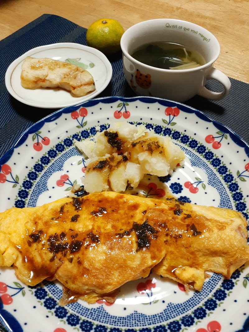 『サーモンのピカタ&粉ふきいも』(塩分1.2g)｜guttyo