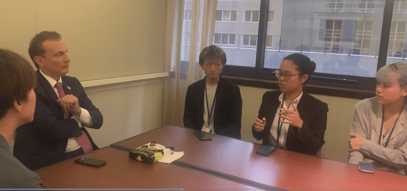 高校生と大学生がGeorge M. Logothetis様（Executive Chairman of Libra Group）にインタビュー ...