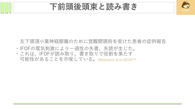 下前頭後頭束(IFOF)について｜くろ 作業療法士