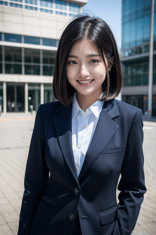 教育係になりたい【18歳新人スーツOL】AI美女写真集50枚「AI生成呪文(プロンプト)付き」｜AI熟女ハンター