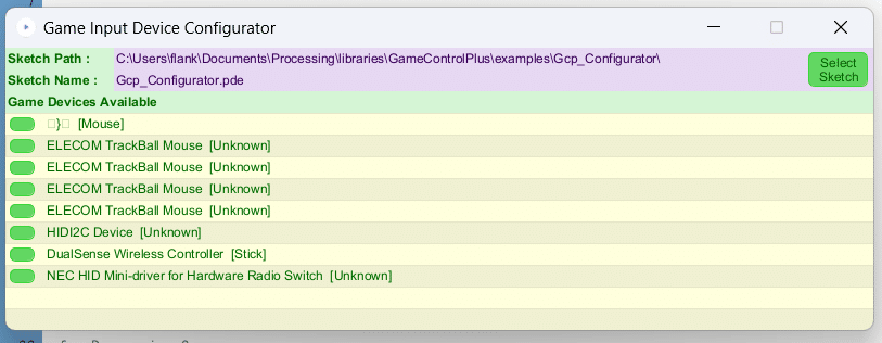 【備忘録】Processingでgame control plusを使う｜Sky