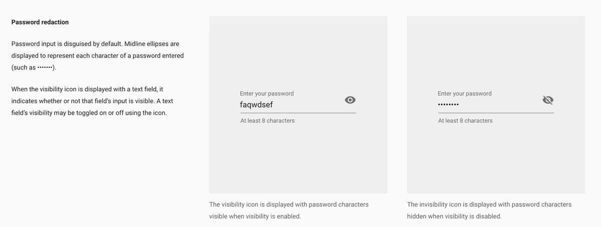 【マテリアルデザイン】visibility icon、パスワード見たいときはどっちのアイコンを使うか問題｜Ocha