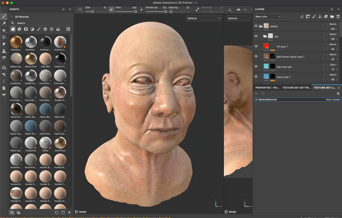 Blender 3D / New work / Sculpting and Texturing｜alex