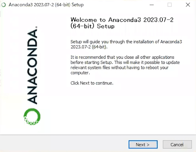 Anaconda & Visual Studio Codeインストールと、簡単なプログラム実行手順｜ひろえ