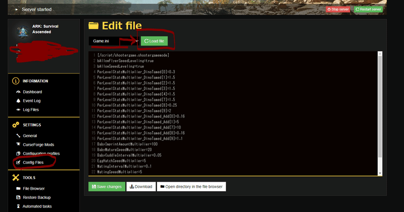 【ASA】ARK Survival Ascended【Nitradoサーバー設定】｜イテばし
