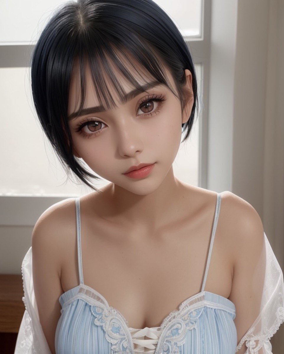ネグリジェ 1115 Stable Diffusion AIイラスト｜アップル AIイラスト