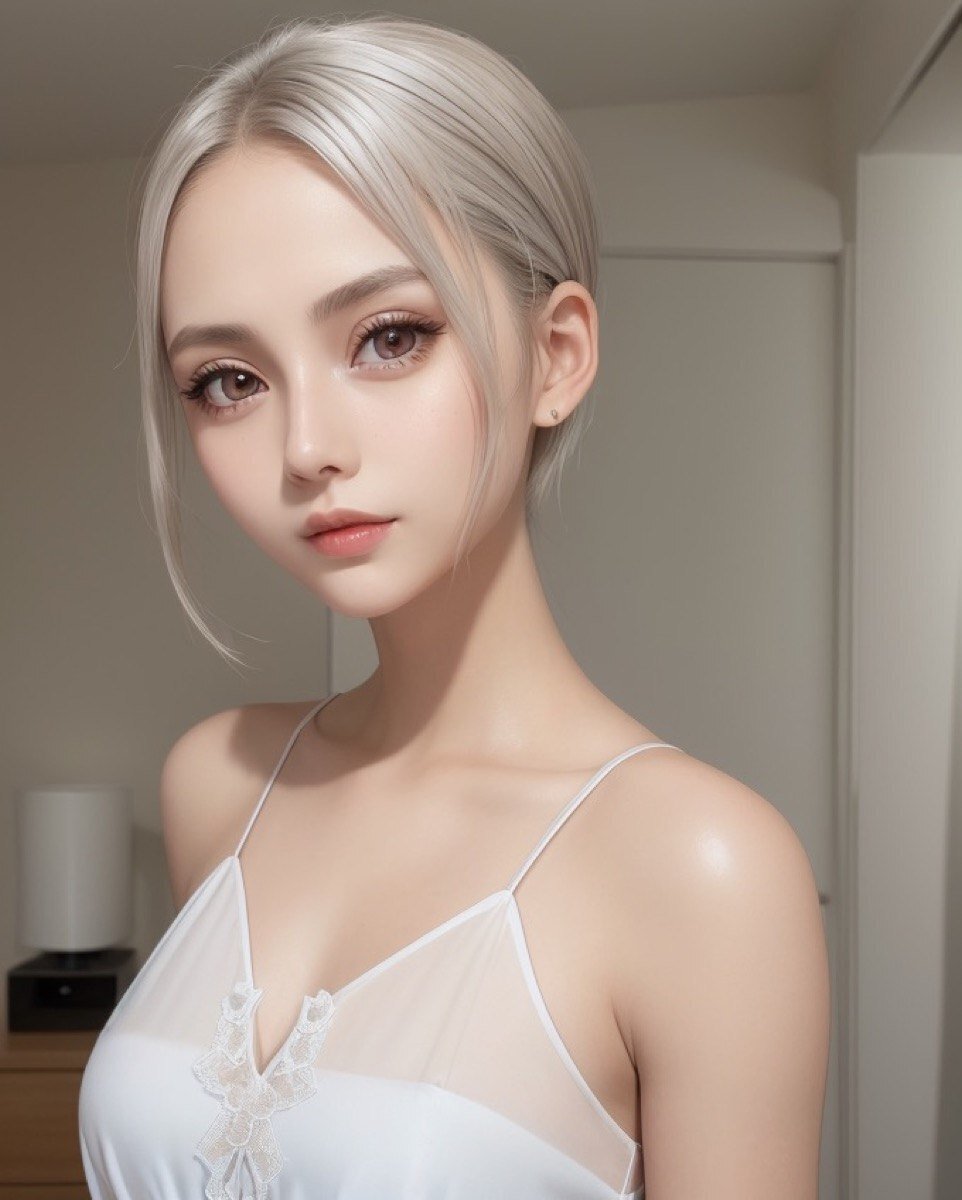 ネグリジェ 1115 Stable Diffusion AIイラスト｜アップル AIイラスト