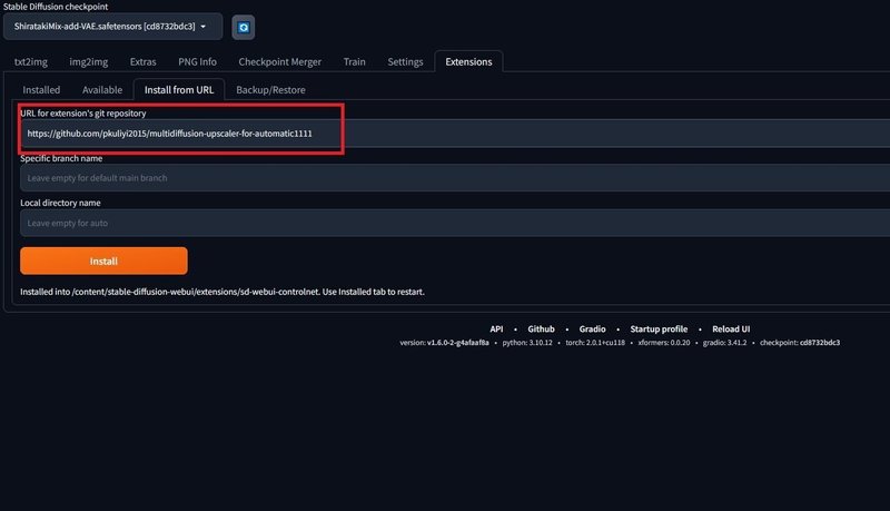 img2imgを高画質化するMultiDiffusion｜おっほ