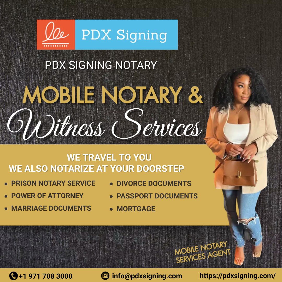 Same Day Notary and Witness Service｜pdxsigning