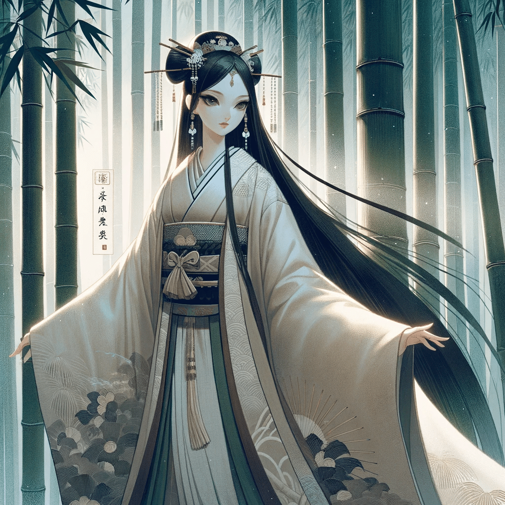 ChatGPTのDALL-E3で、かぐや姫を描きました！！｜gorojy