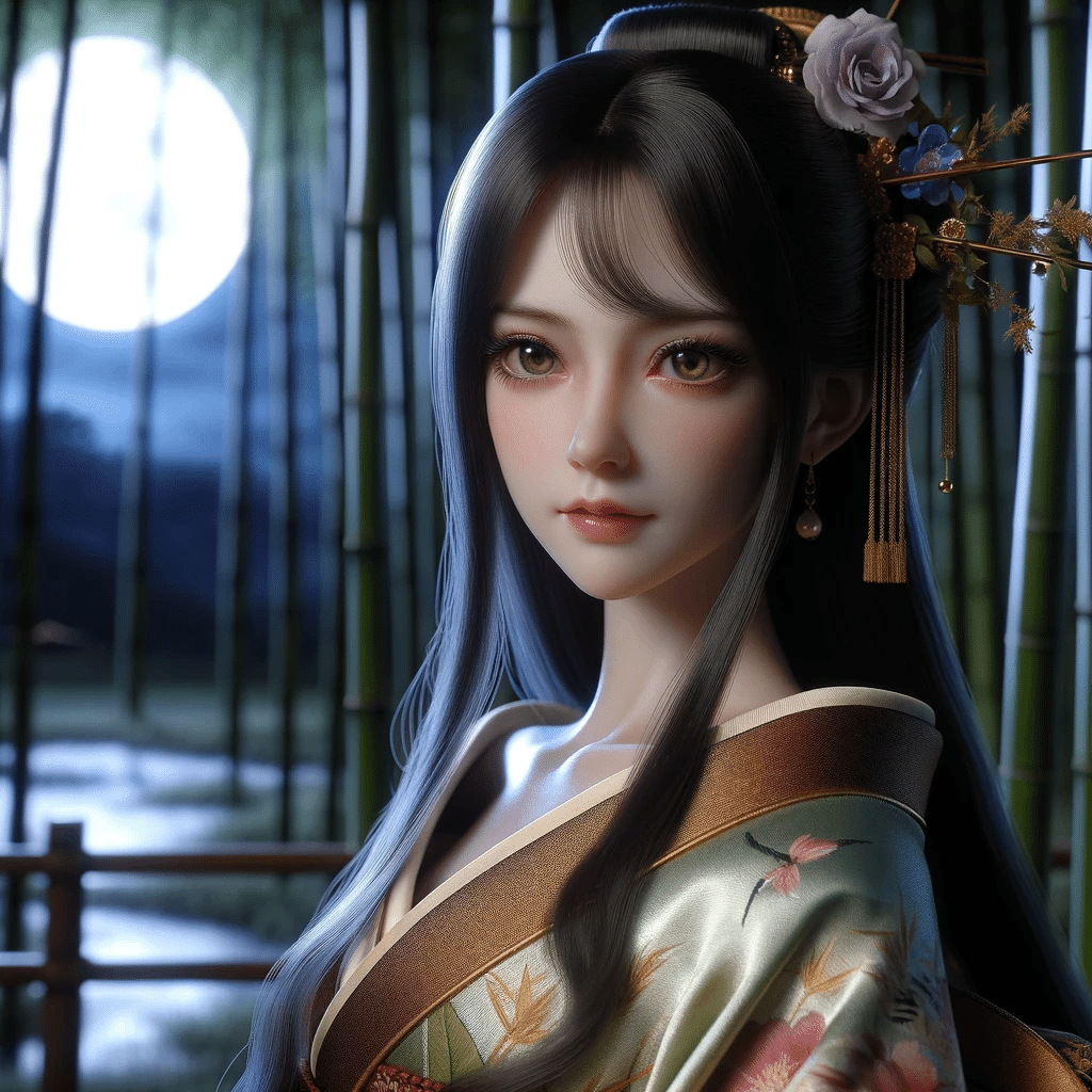 ChatGPTのDALL-E3で、かぐや姫を描きました！！｜gorojy