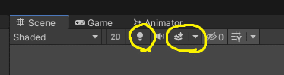 vrchat unityでSceneビューの画面が真っ暗になっている場合｜DoritosDontacos
