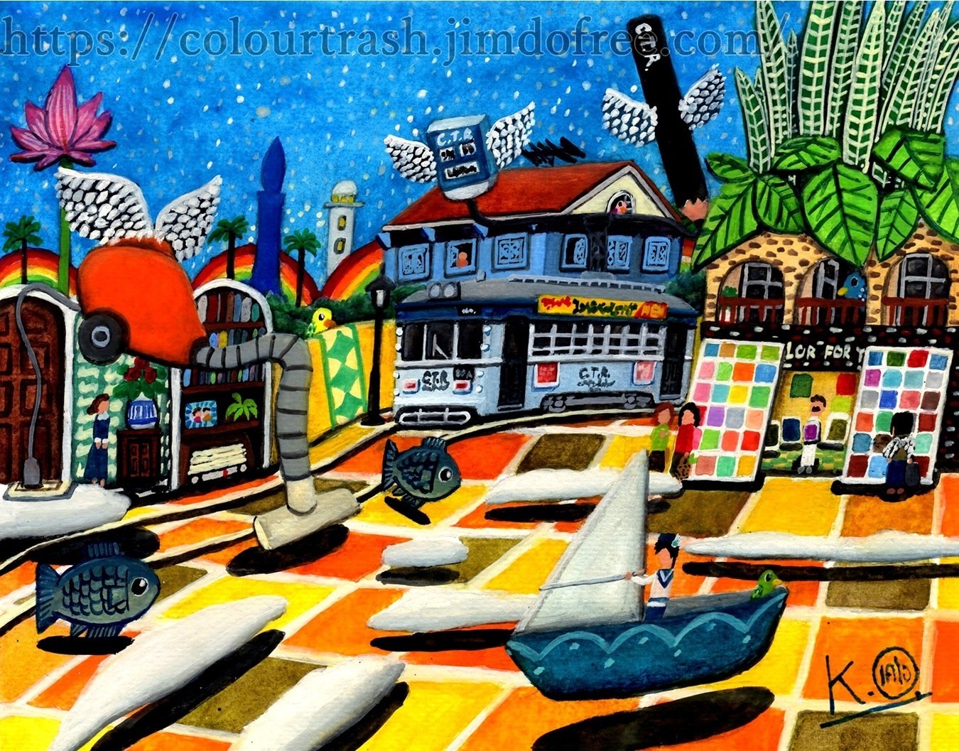 波乗り少年と街の清掃係(A Wizard Boy can't win the cleaner in this town)｜K-OZAWA