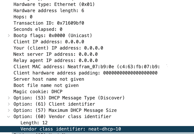 DHCP Option 60 を使って Neat に配布する IP アドレスレンジを分ける｜Yuki Iwagishi