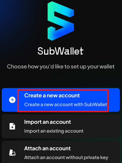 SubWallet -セットアップ-｜mush