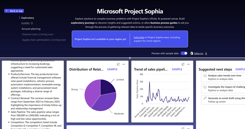 AI搭載！ビジネス分析ツールMicrosoft Project Sophiaとはまとめ｜AI総合研究所