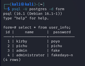 Kali LinuxでSQL Injectionを体験する｜ぴちゅ