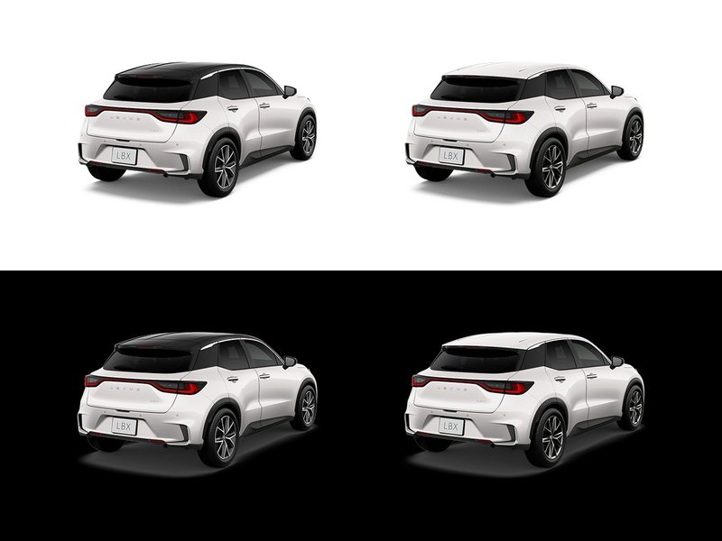 レクサスLBXの「Cool」と「Relax」の外観の比較画像｜LBX LIFE