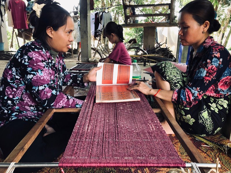 KIM SRENG 船のピダン2021-2023(前編)｜IKTTクメール伝統織物