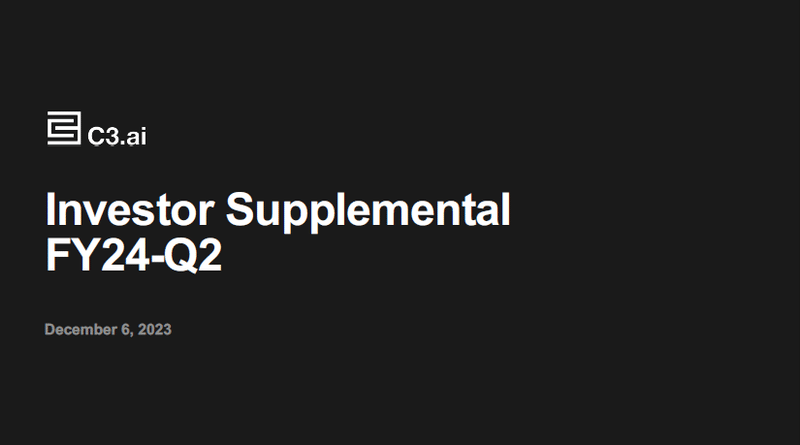 AI (C3.ai)【FY24 Q2決算】｜もてのり 米国株決算