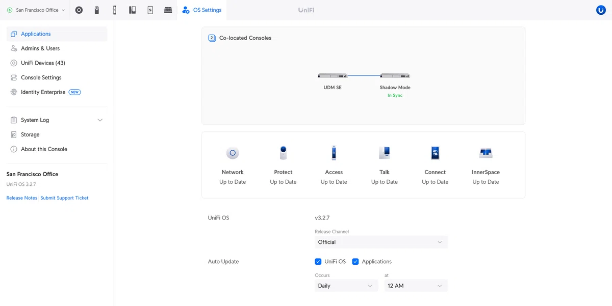 UniFi OS - UDM-SE/UDM-Pro/UDM 3.2.7｜Ubiquiti Japan (UI Japan)