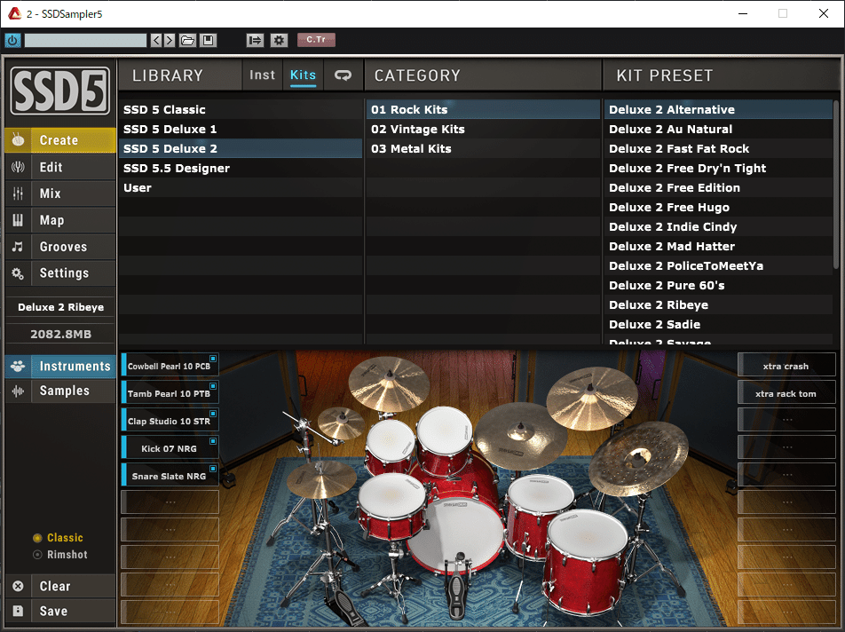 SSD5 (Steven Slate Drums 5.5) ドラムマップ｜もせやす