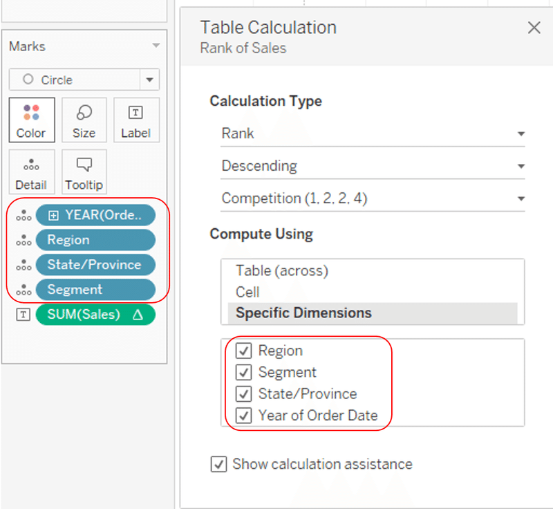Tableauのマークカードに置く、ディメンションやメジャー集計のピルの上下関係は何に影響するか｜ritz_Tableau | Satoshi Ganeko