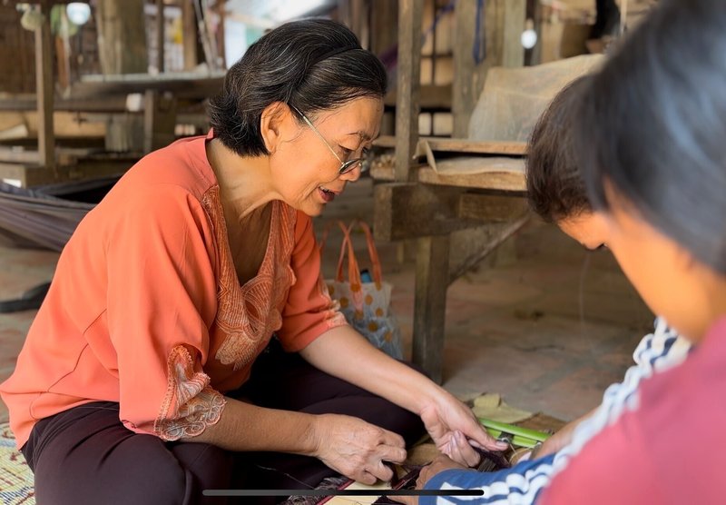 KIM SRENG 船のピダン(後編)｜IKTTクメール伝統織物