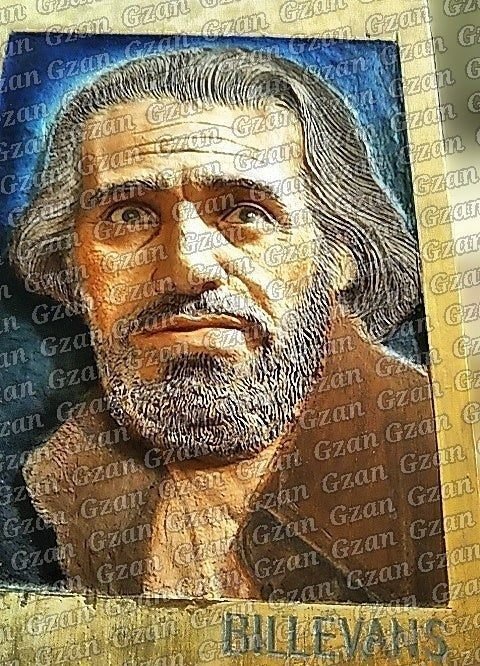 至高のジャズピアニスト『ビル・エヴァンスの肖像、彩色レリーフ』並びに筆者HermitG-zanのジャズ関連著作 The creative process of the relief ...