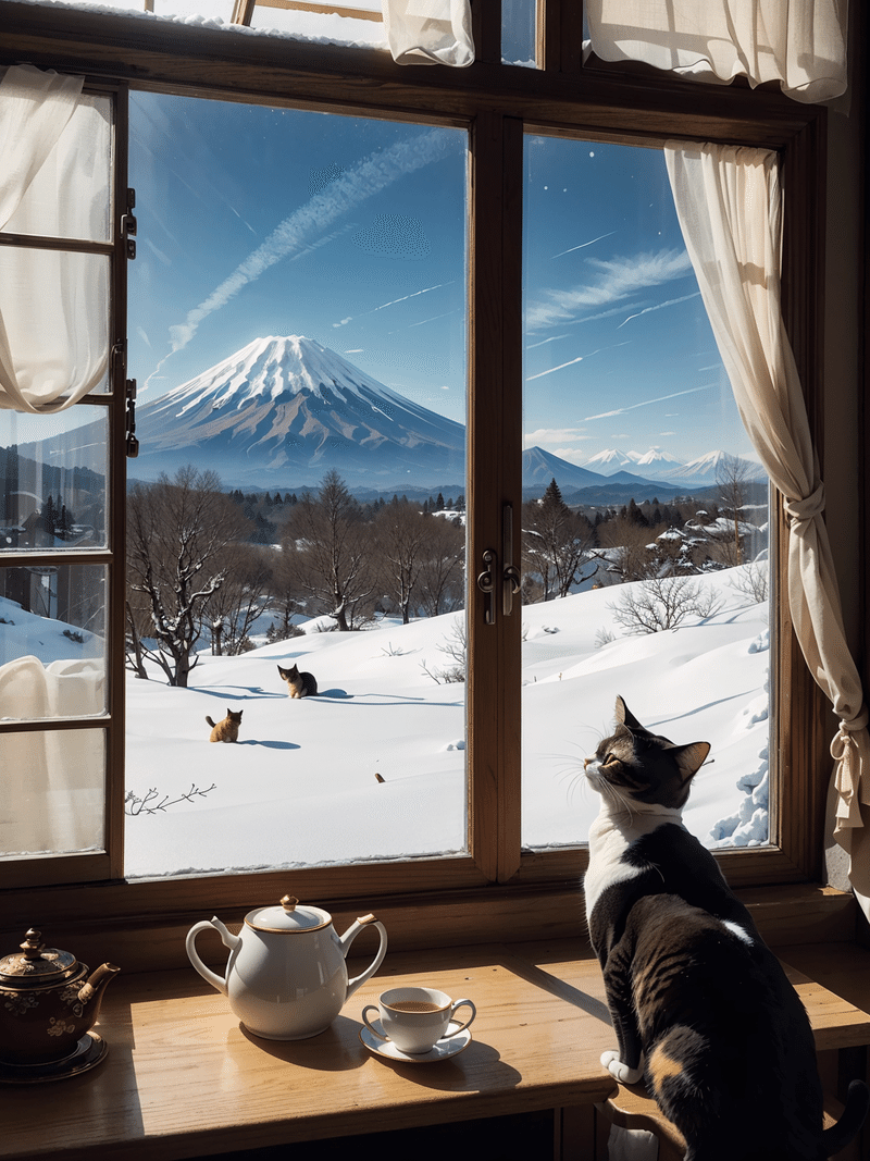 初心者必見!【窓から景色】コピぺAIイラスト｜背景プロンプト呪文全公開！｜mimi@AIart