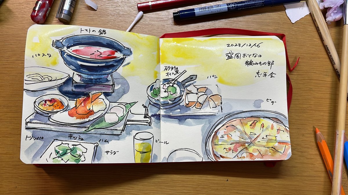 ＃盛岡おとなの編みもの部 4年目の振り返り｜nyororoのスケッチ帖