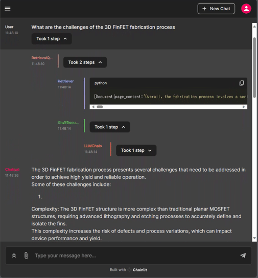 [UI]Chainlitで専門家AI_Local-LLM+Langchain+ChromaDB｜Pes Cafe