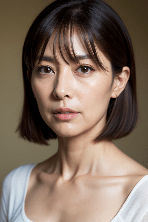 おばさんをしっかり見て!【50代の真剣な顔】ai熟女グラビア写真集 50枚 「呪文 プロンプト 付き」|ai熟女ハンター