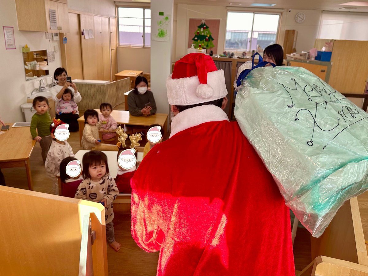マフィスにもサンタさんがきた！（マフィス北参道）｜Maffice -マフィス- | 保育専用note